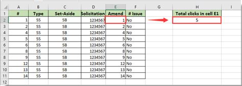 How To Count Total Clicks In A Specified Cell In Excel