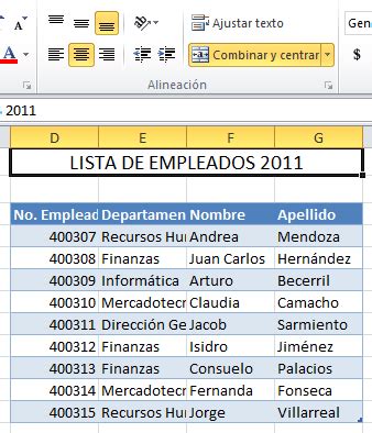 Combinar Y Centrar Excel Total