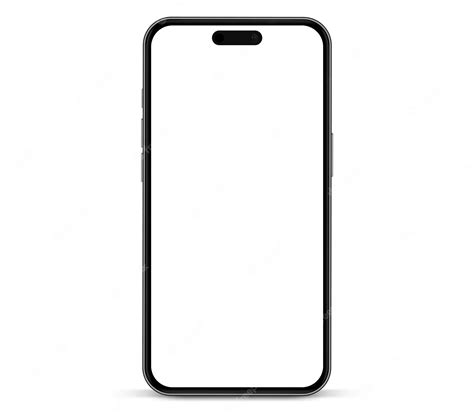 Premium Vector 3d High Quality Smartphone Mockup With Dynamic Island And Isolated Background