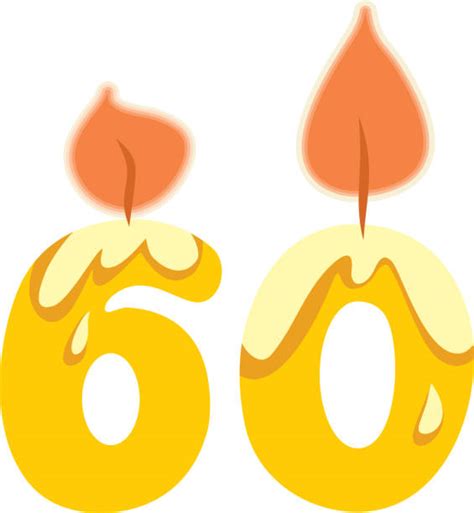 10 60th Birthday Candle Stock Illustrations Royalty Free Vector