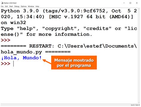 Python Tutorial Programa Hola Mundo Tu Primer Programa En Python