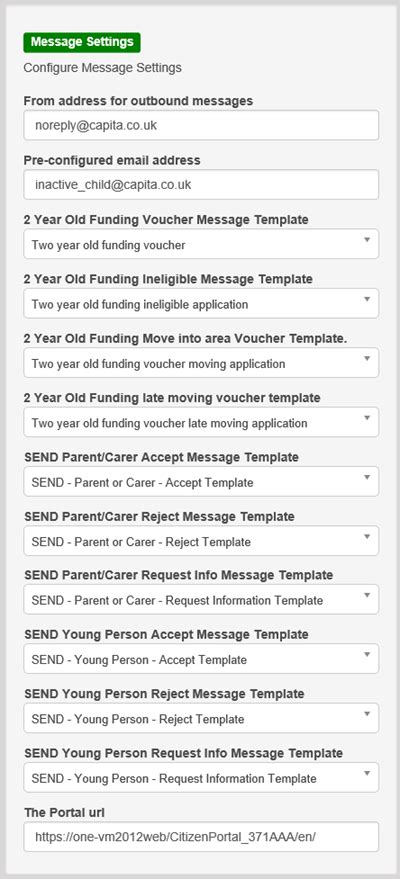 Portal Configuration