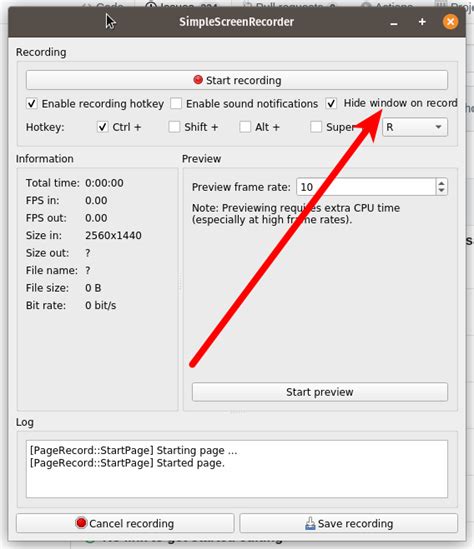 hide window on record · issue 750 · maartenbaert ssr · github