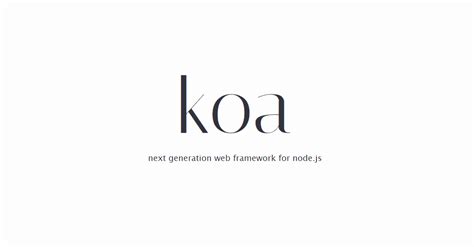 釐清 express js 和 koa js 的設計差異 從 koa js 官網就可以清楚感受到這個號稱「次世代 node js… by
