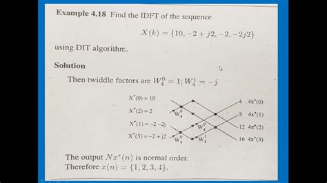 IDFT By DIT And DIF Algorithms YouTube