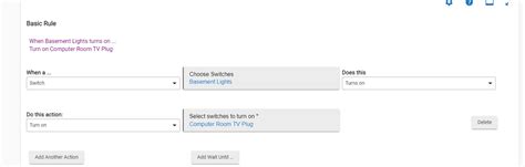 Rule That Turn On Off Light And Smart Plug When Buttons Is Pushed 💡 Lighting Hubitat