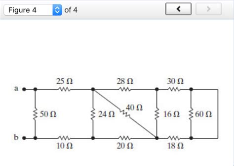Solved A Find The Equivalent Resistance Rab For The Chegg Com