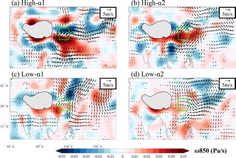 Composite Maps Of Vertical Velocity Anomaly Shading And Horizontal