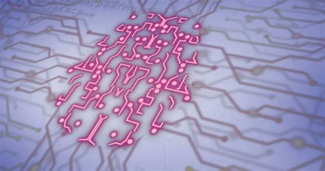 Image Of Human Brain Connections And Data Processing Over Circuit Board Stock Image Image Of