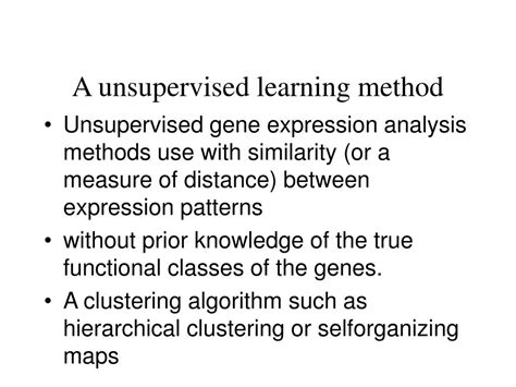 Ppt Knowledge Based Analysis Of Microarray Gene Expression Data By