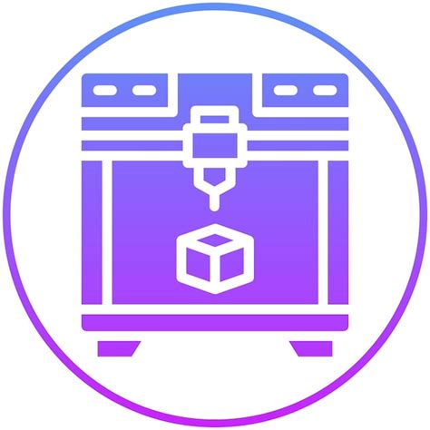 Premium Vector 3d Printing Vector Icon Illustration Of Robotics Iconset