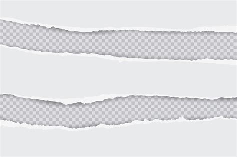 투명한 배경에 찢어진 가장자리가 있는 찢어진 흰색 종이 시트 스크랩북 가장자리 노트북 눈물 빈 페이지 분할 벡터 일러스트 레이 션 훼손된 편지 문서 모형 홍보 배너