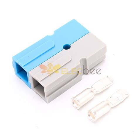 Elecbee 600v Quick Connect Disconnect Plug 1 Way Forklift Battery Cable Connector 75a Gray