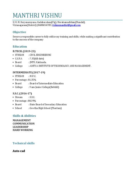 Vishnu Resume 2o Pdf