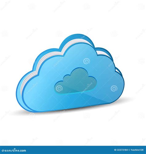 Cloud Computing Folder Stock Vector Illustration Of Object 32373184