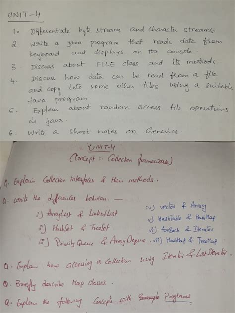 Oop Unit4 Questionbank Pdf