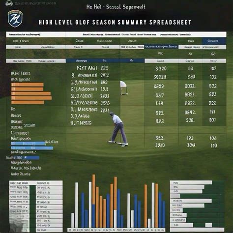 Entry 30 By Mamoons3 For High Level Golf Season Summary Spreadsheet
