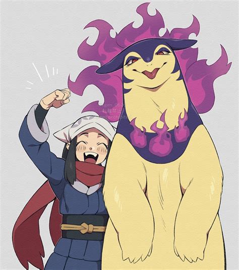 Akari And Hisuian Typhlosion Pokemon And 1 More Drawn By Kageimo