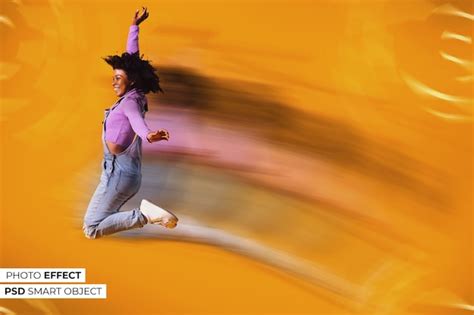 스피드 모션 사진 효과 무료 Psd 파일