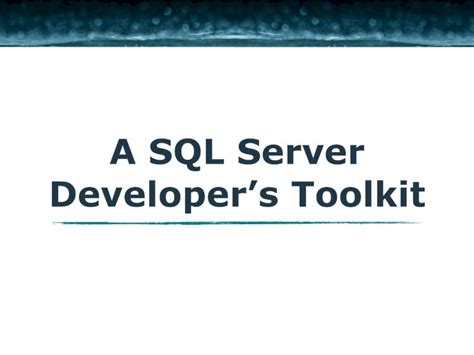 pdf sql server dev toolkit dokumen tips