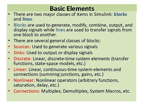 Simulink Basics Simulink Is A Graphical Extension To