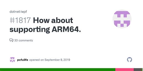How About Supporting ARM Issue Dotnet Wpf GitHub