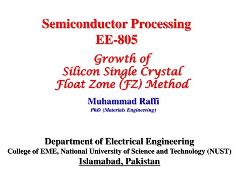Solution Presentation Growth Single Crystal Silicon Float Zone Fz Electronic Grade