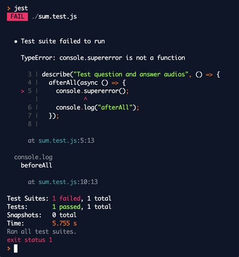 Afterall Hide Errors · Issue 9882 · Jestjsjest · Github