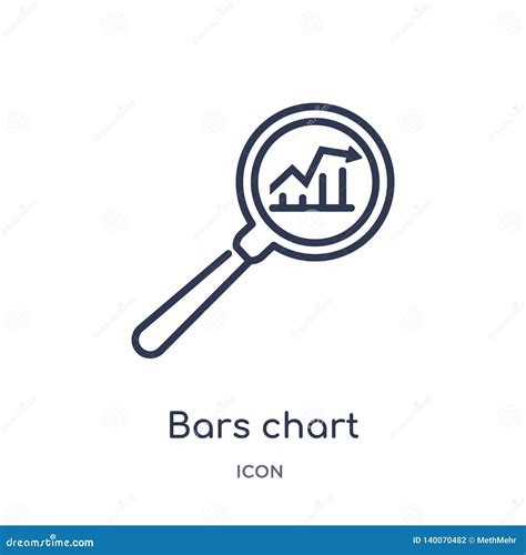 Linear Bars Chart Analysis Icon From Business And Analytics Outline