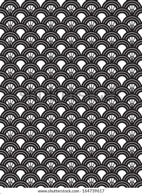 Art Deco Style Repeat Pattern Seamless Stock Vector Royalty Free