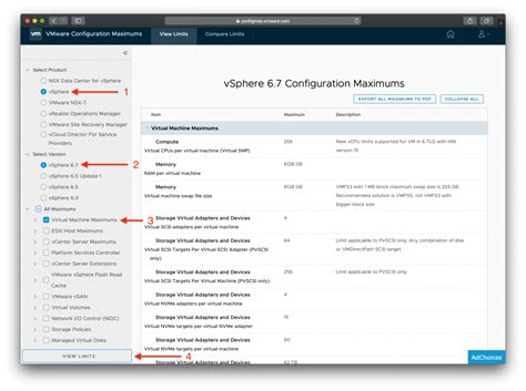 Check Vmware Configuration Maximums Online Techcrumble