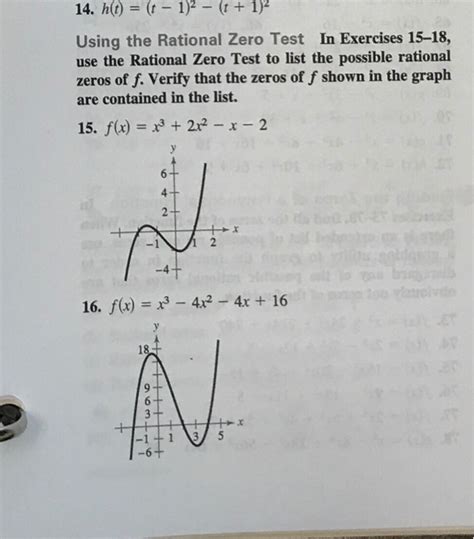 solved 14 h t t 1 2 t 1 2 using the rational zero