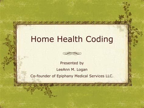 Ppt Home Health Coding Powerpoint Presentation Free Download Id 3550925