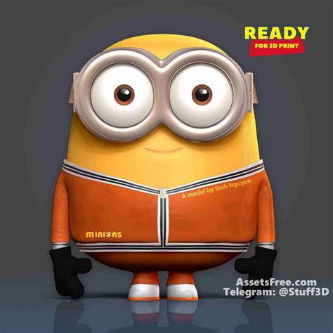 Bob The Minion 3d Print Model Download Free