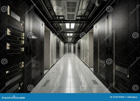 Data Center With Security System In Place Including 24 Hour Guard And