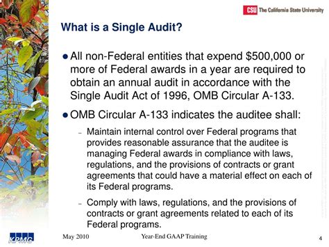 PPT Single Audit Presented By Carey McKee KPMG LLP AUDIT PowerPoint Presentation ID