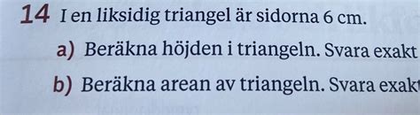 Pythagoras Sats Matematik Årskurs 9 Pluggakuten
