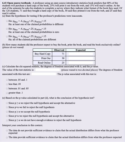 solved 6 41 open source textbook a professor using an open