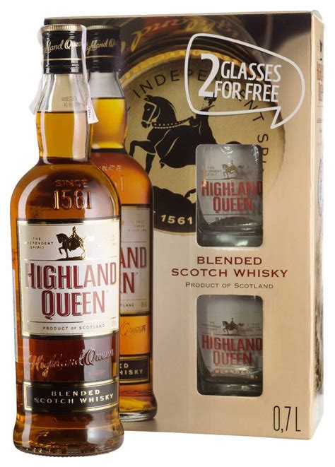 Виски Highland Queen + 2 glass - 0,7 л - купить в Киеве, цена 560 грн ...