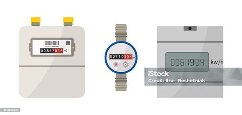 전기 가스 및 물의 미터 전기 물 및 가스의 소비를 측정하기위한 디스플레이 카운터 박스 가정용 장비 에너지를 제어하고 경제화하기 위한 기계 데이터 패널 벡터 측정기에 대한
