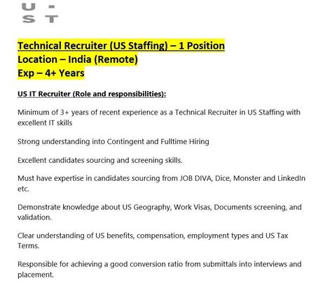 Hiring Technicalrecruiter Immediatejoiners Shivaraj K