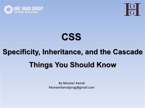 Css Specificity Inheritance And The Cascade Things You Should Know