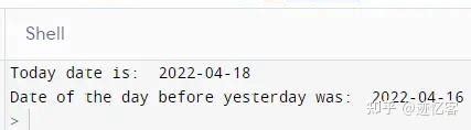 在 Python 中获取昨天的日期 知乎