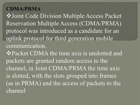 Demand Assigned And Packet Reservation Multiple Access Pptx Computer Networking Computing