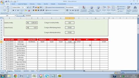 Calcular Horas Extras Em Excel BRAINCP