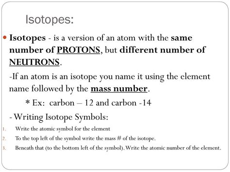PPT NOTES Isotopes And Ions Warm Up Write In Packet P PowerPoint Presentation ID