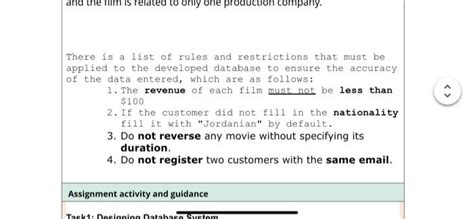 Task1 Designing Database System As A First Stage