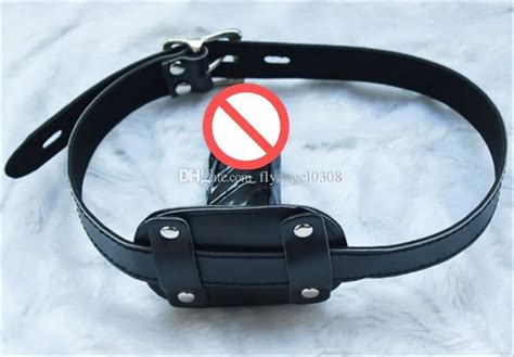 Locking Penis Dildo Mouth Gag Bdsm Bondage Restraints Strap Penis With