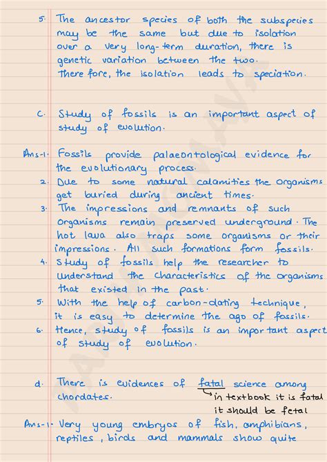 SOLUTION Chp Heredity And Evolution Studypool