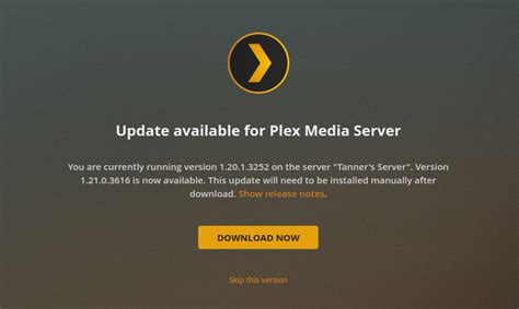 updating plex media server on linux